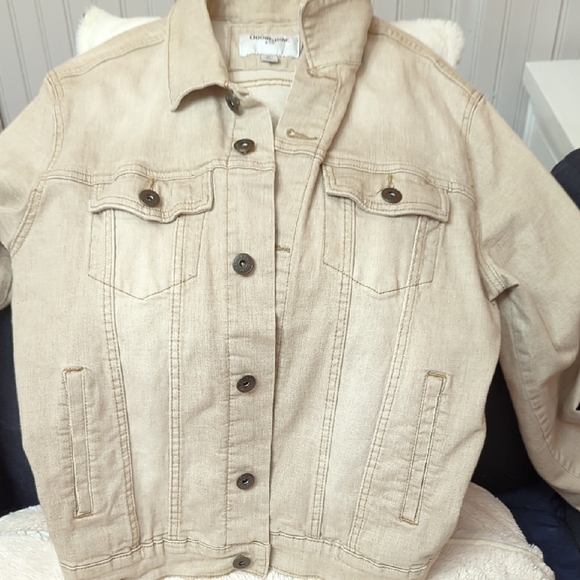 Goodfellow & Co | Jackets & Coats | Goodfellow Co Tan Jean Jacket ...